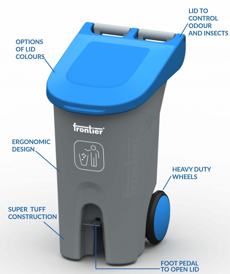 Buy High Quality Wheel Waste Bin | Foot Pedal Bins